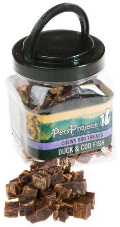 חטיף פטס פרוגקט צנצנת ברווז ודג 400 גרם - PetKiss